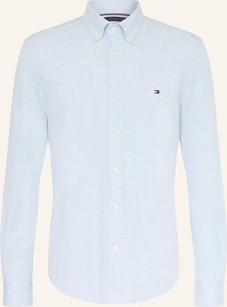 Tommy Hilfiger Piqu&eacute;-Hemd Regular Fit blau