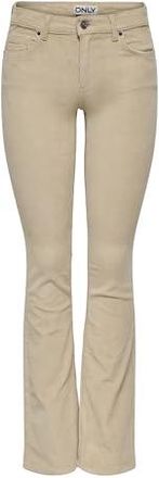 Only Pantalon évasé ONLMARY-Global pour Femme, Crème, 40W / 30L