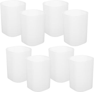 Kesyoo 10er-pack Wei&szlig;e Stiftehalter, Aufbewahrungsbecher f&uuml;r Stifte, Stiftehalter mit Gro&szlig;em Fassungsverm&ouml;gen f&uuml;r B&uuml;ro Und Schreibtisch zu Hause, Multifunkti