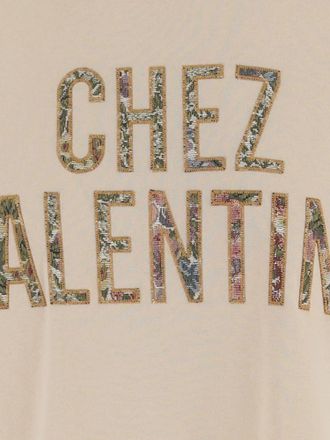 Valentino Womens Cotton T-Shirt With Logo Cream T-Shirts & Jerseys