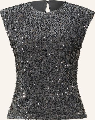Ted Baker Mesh-Top Vielie Mit Pailletten grau