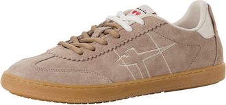Tamaris Damen Sneaker Low Leder, beige, 38 EU