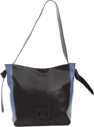 Pompei Donatella Femme, Sacs, Noir, Taille: ONE Size Sac Bandouli&egrave;re en Cuir Noir de Luxe