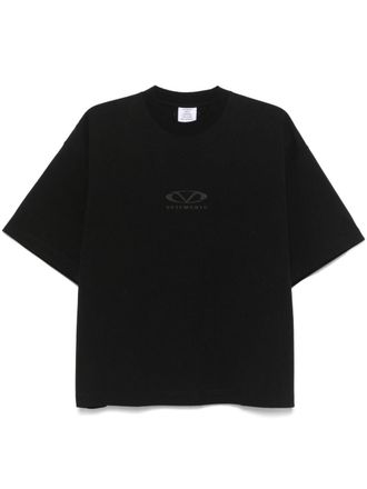 VETEMENTS t-shirt à logo imprimé - Noir