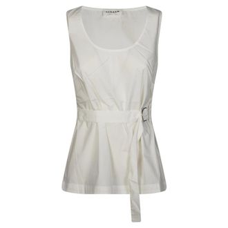 P.A.R.O.S.H. Ninja Embroidered Blouse - - Blouses & Shirts - Damen - Wei&szlig; - M