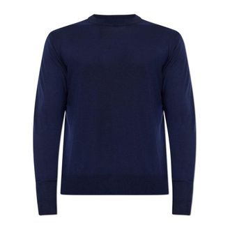 Eleventy Wollpullover mit Rundhalsausschnitt - - Knitwear - Herren - Blau - M