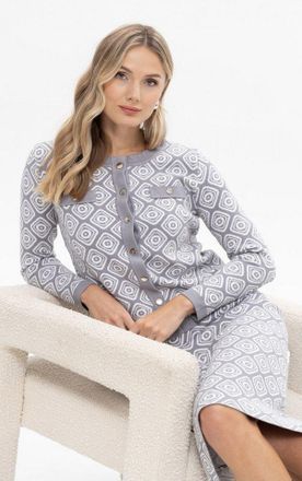 Passioni Cardigan mit geometrischem Muster