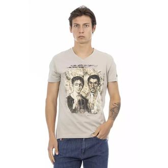 Trussardi Homme, Tops, Beige, Taille: L Action Cotton T-Shirt