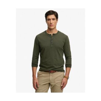 Superdry Haut de grand-p&egrave;re &agrave; manches longues en jersey