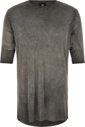Thom Krom Homme, Tops, Gris, Taille: M T-shirt 940 Light and Stretch en modal