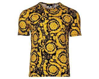 Versace T-Shirt Herren T-Shirt 1er Pack Baumwolle (Packung, 1er Pack)