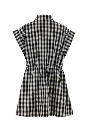Givenchy Womens Short A-Line Shirt Dress Blackwhite Abiti