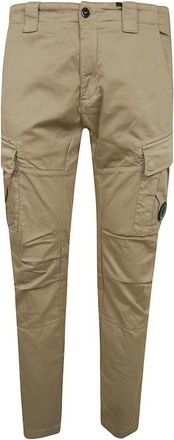 C.P. Company C.p. Company, Homme, Pantalons, Beige, Taille: XL Pantalon Cargo Ergonomique avec Lentille en Sateen Stretch