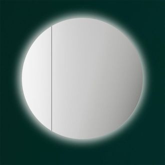 Talos Talos - Picasso Style Spiegelschrank gold/weiß ø 60cm - mit hochwertigem Aluminiumkorpus - Modernes Badezimmermöbel mit integrierter led Beleuchtung