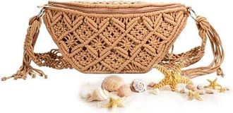 Generic Crochet Boho Purse - tissé à la, Tassel Beach Tote | à de voyage Boho, accessoire de vacances dété, porte-épaule léger, complément de tenue de vacance