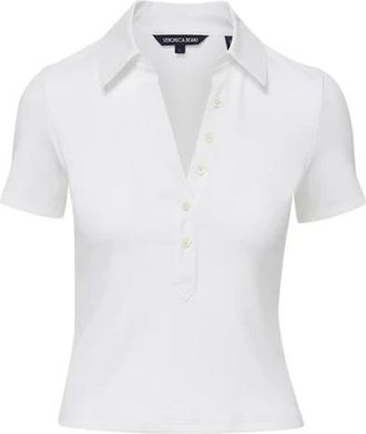 Veronica Beard Femme, Tops, Blanc, Taille: 40 FR Tee-shirt classique &agrave; boutons Kearney Style