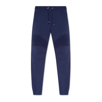 Balmain Sweathose mit Logo - - Trousers - Herren - Blau - M