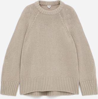 Arket Dicker Pullover Aus Reinem Kaschmir -Beige