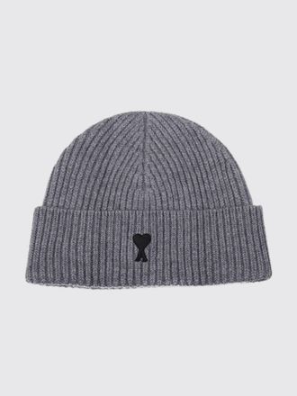 Ami Beanie von aus reiner Schurwolle mit Umschlag und Kontrastlogo