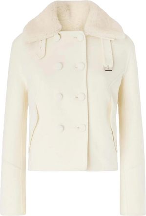 Ermanno Scervino Knielanger Mantel - Wei&szlig;