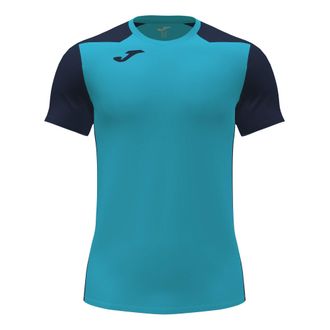 Joma Record II Kurzarm-T-Shirt Fluorid Türkis, 102223.013.M