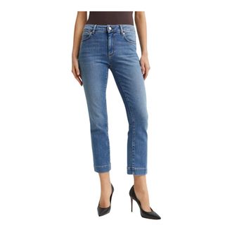 Sportmax Femme, Jeans, Bleu, Taille: W28 Slim Fit Low-Rise Jeans