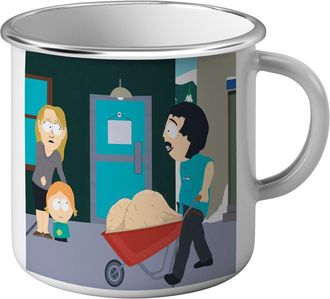 Fabulous Emaillierter Mug Becher aus Metall South Park Randy Marsh Bälle Bälle