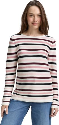 Tom Tailor Damen Strickpullover aus Bio-Baumwolle Pullover, 38584-rose Ottoman Knit, XL