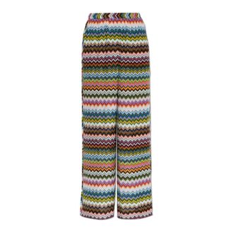 Missoni Femme, Pantalons, Multicolore, Taille: 36 FR Pantalon &agrave; jambes larges