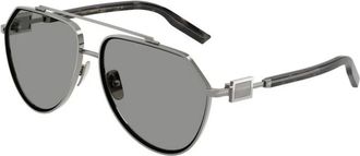 Dolce & Gabbana Homme, Accessoires, Gris, Taille: 62 MM Dg2315 04/1 Lunettes de soleil