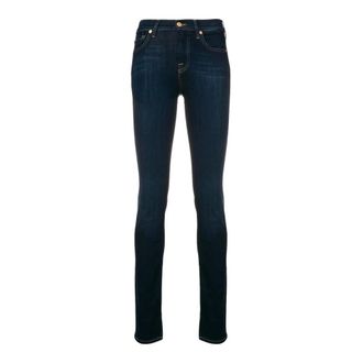 7 For All Mankind Mid Rise Roxanne Jeans - - Jeans - Damen - Blau - W25