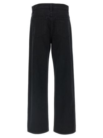 Khaite Womens Black Cotton Jeans Denim Clothing
