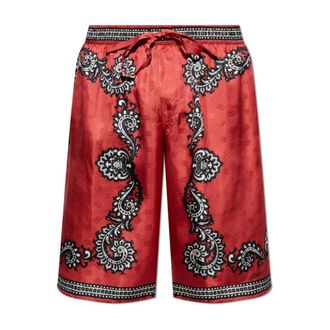 Dolce & Gabbana Seidenshorts - - Shorts - Herren - Rot - L