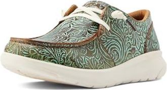 Ariat Mocassins Hilo Chaussures pour femme, Vintage Turq Floral Embossage, 38.5 EU