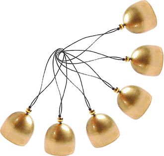 Angoily 6st&uuml;cke Weihnachtsglocke Aus Messing Kleine Dekoglocken Vintage H&auml;ngeglocken F&uuml;r T&uuml;r Und Fenster Glockenanh&auml;nger F&uuml;r Bastelprojekte Garten-deko-Glocke