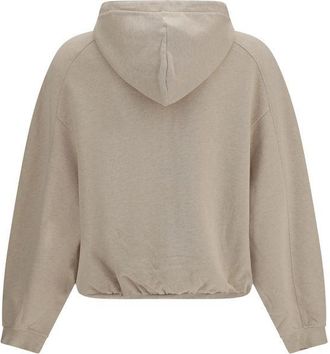 Jacquemus Hooded Cotton Sweatshirt - Beige