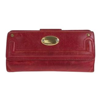 Chlo&eacute; Pre-owned Rotes Leder Langes Portemonnaie - - Pre-owned - Damen - Rot - ONE SIZE