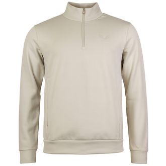 Castore Garcia Herren Beige Sweater mit 1/4 Rei&szlig;verschluss