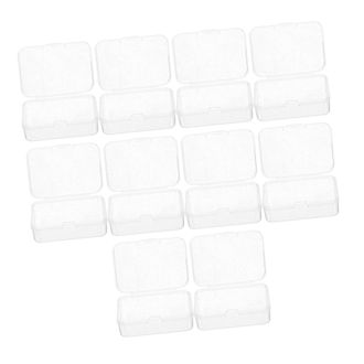 OSALADI Kleine Transparente Perlenaufbewahrungsbox Pp Mit Klappdeckel 6,5x4,5x2cm Kleiner Aufbewahrungsbox F&uuml;r Schmuck Bastelbedarf Und B&uuml;ro