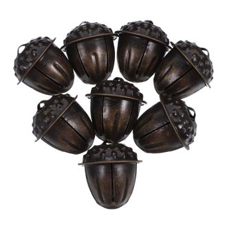 Angoily 20st&uuml;cke Tannenzapfen-gl&ouml;ckchen aus Metall Rustikale Weihnachtsdekoration H&auml;ngende Glocken f&uuml;r Girlanden und Kr&auml;nze Vintage-eisenglocken f&uuml;r Christbau