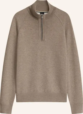 HUGO BOSS Pullover H-Fabio Regular Fit braun