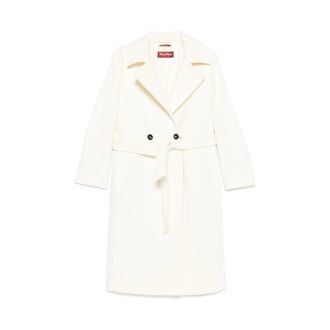 Max Mara Elegant Coat Bcollag 587 001 - - Coats - Damen - Wei&szlig; - 2XS