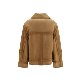 Ermanno Scervino Suede Aviator Bomber Jacket - Brown