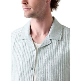 Guess Chemise gauffr&eacute;e &agrave; col cubain