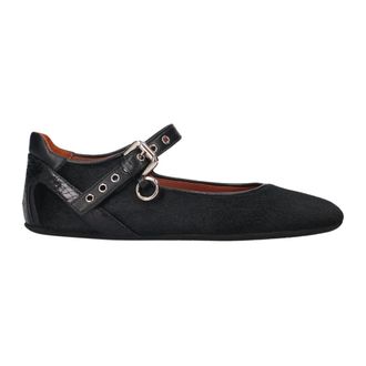 Premiata Ballerines Mary Jane en poulain avec boucle - Femme - Chaussures - Noir - Taille: 40 EU