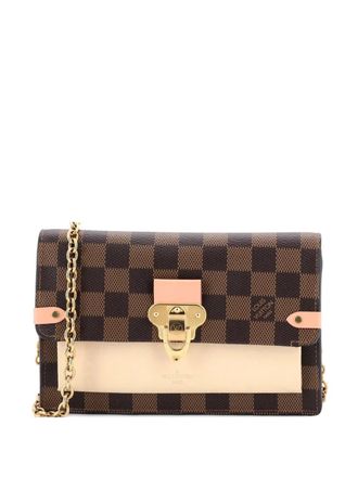 Louis Vuitton Vavin Chain Wallet NM Damier with Leather crossbody bag - Marron