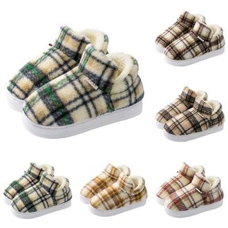 Generic Pantoufles en mousse &agrave; m&eacute;moire de forme pour femme, antid&eacute;rapantes, dos ferm&eacute;, chaussures chaudes &agrave; enfiler pour int&eacute;rieur et ext&eacute;rieur, Vert, 38 EU