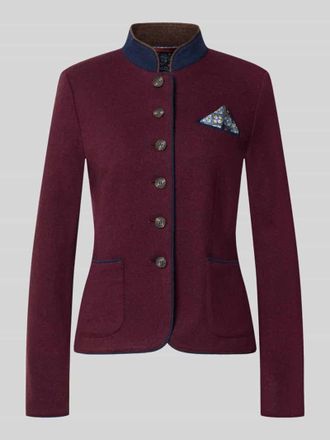 White Label Blazer aus Woll-Mix mit Einstecktuch