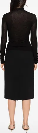 Ermanno Scervino Lace-Trimmed Sweater - Black