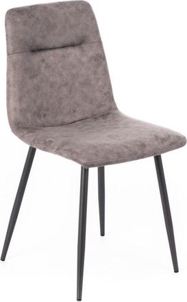 Stones Stones - Léa Chaise simili cuir gris 4 pcs
